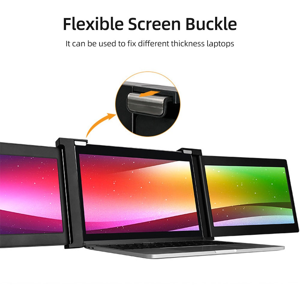 Portable Dual-Screen Laptop Monitor Expansion Screen - Laptop Bags ...