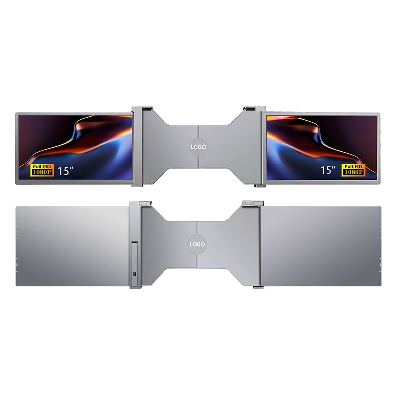 Portable Dual-Screen Laptop Monitor Expansion Screen - Laptop Bags ...